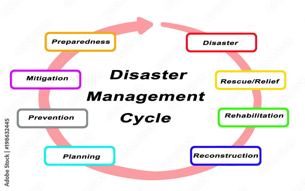 Disaster Management Cycle Stock Illustration | Adobe Stock