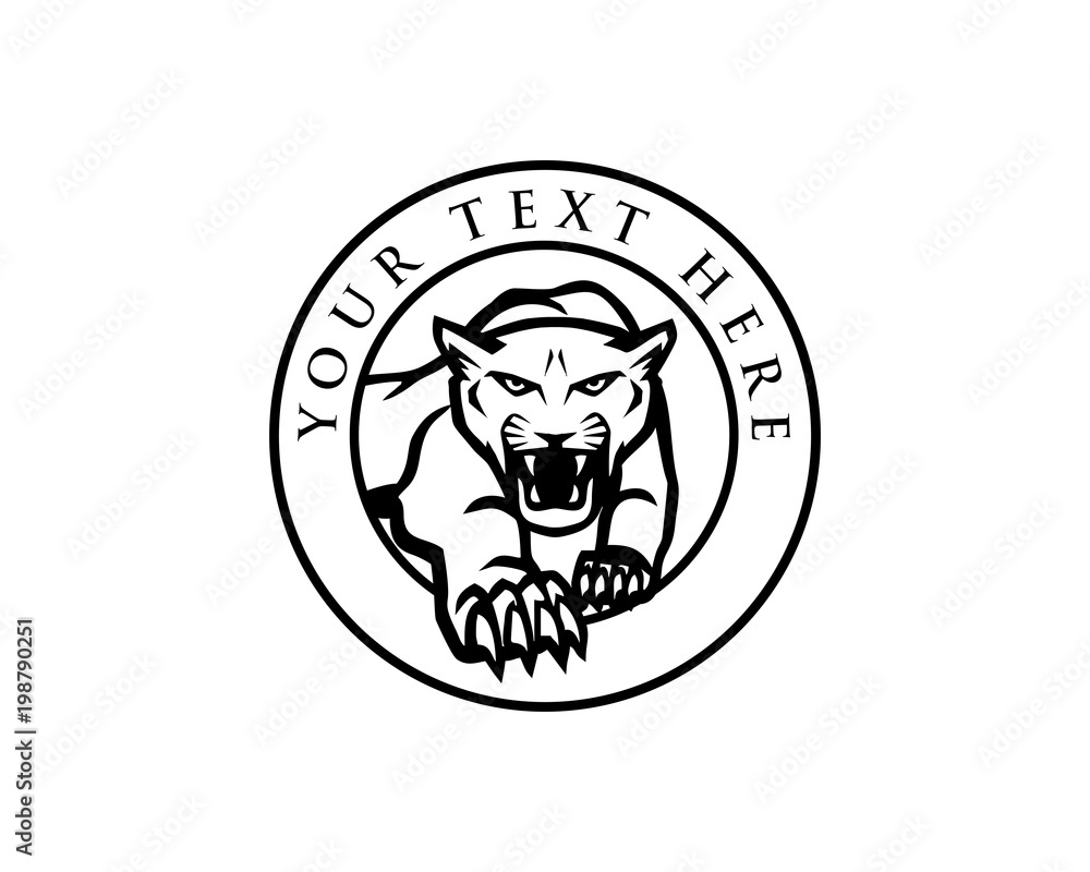 panther logo emblem Stock Vector | Adobe Stock