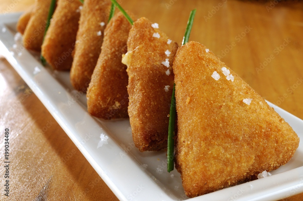 Breaded Provolone Cheese (Provolone in Carrozza) Stock Photo | Adobe Stock