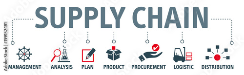 Banner supply chain management vector illustartion concept Stock Vector ... Banner supply chain management vector illustartion concept Stock Vector ...
