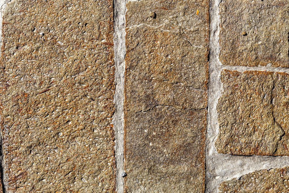 The texture of natural stone Sandstone. The material of natural origin ...