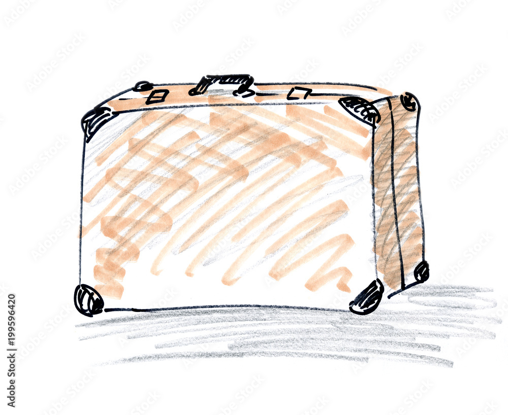 Stock-Vektorgrafik „Koffer als Illustration“ | Adobe Stock