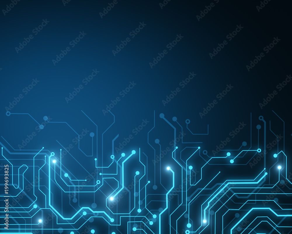 Glowing circuit wallpaper Stock Photo | Adobe Stock