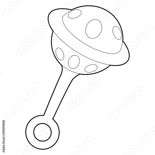 Baby Rattle Coloring Pages