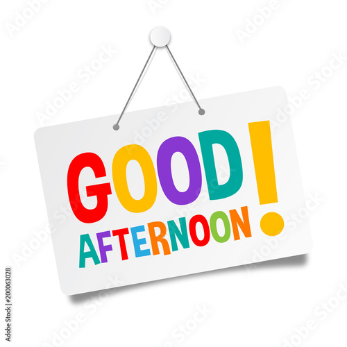 Good afternoon ! Stock Vector | Adobe Stock