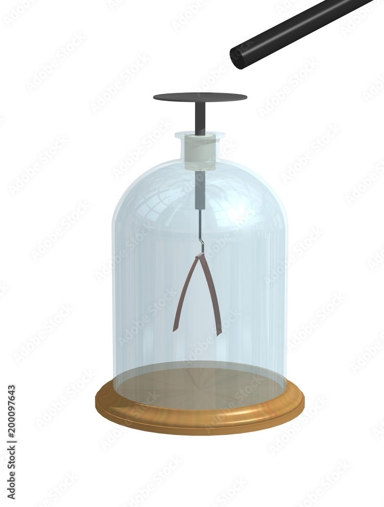 Charged object and diverge leaves electroscope. Physics education ...