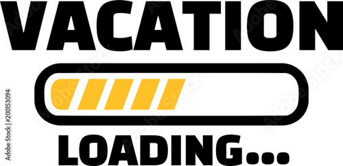 Vacation loading bar Stock Vector | Adobe Stock