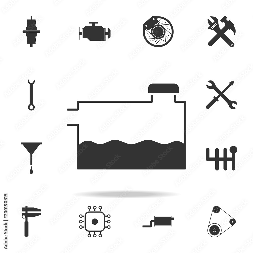 car oil level sign icon. Detailed set of car repear icons. Premium ...