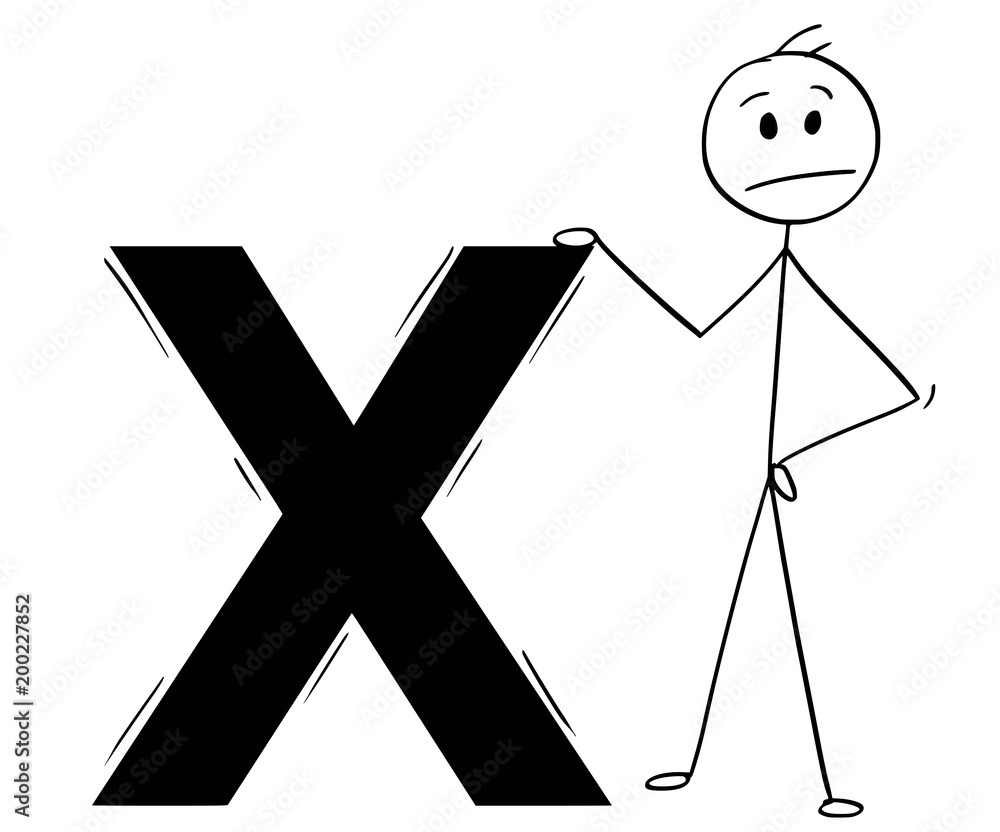 Cartoon stick man drawing conceptual illustration of angry businessman ...