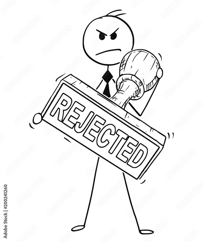 Cartoon stick man drawing conceptual illustration of businessman ...