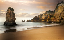 Purple Rocky Coast Free Stock Photo - Public Domain Pictures