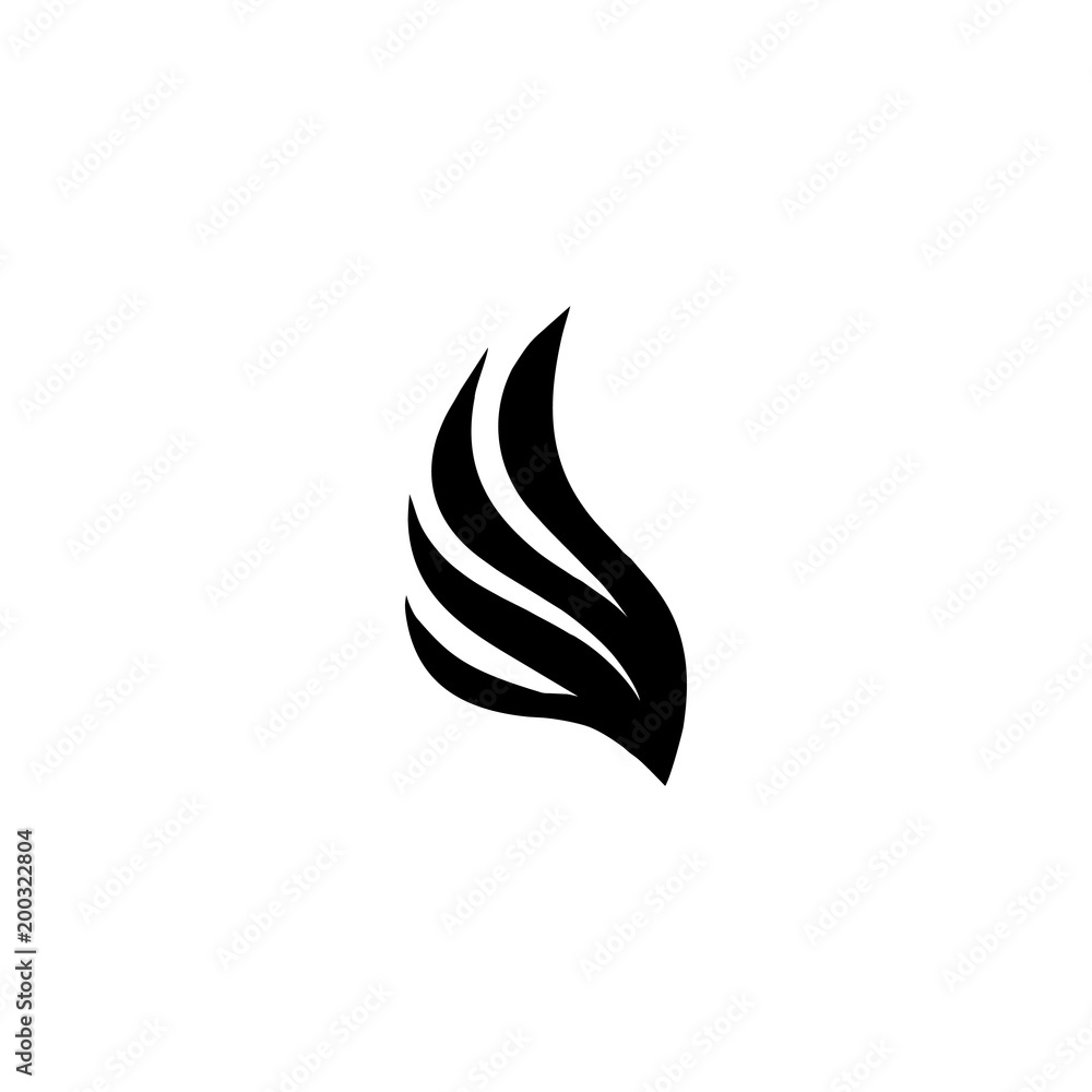 half wing logo vector Stock Vector | Adobe Stock