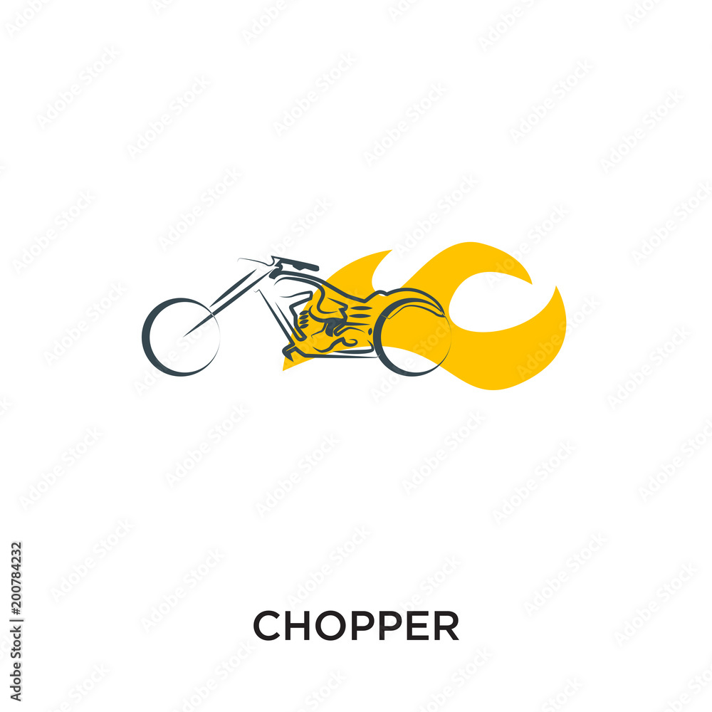 chopper logo isolated on white background for your web, mobile and app ...