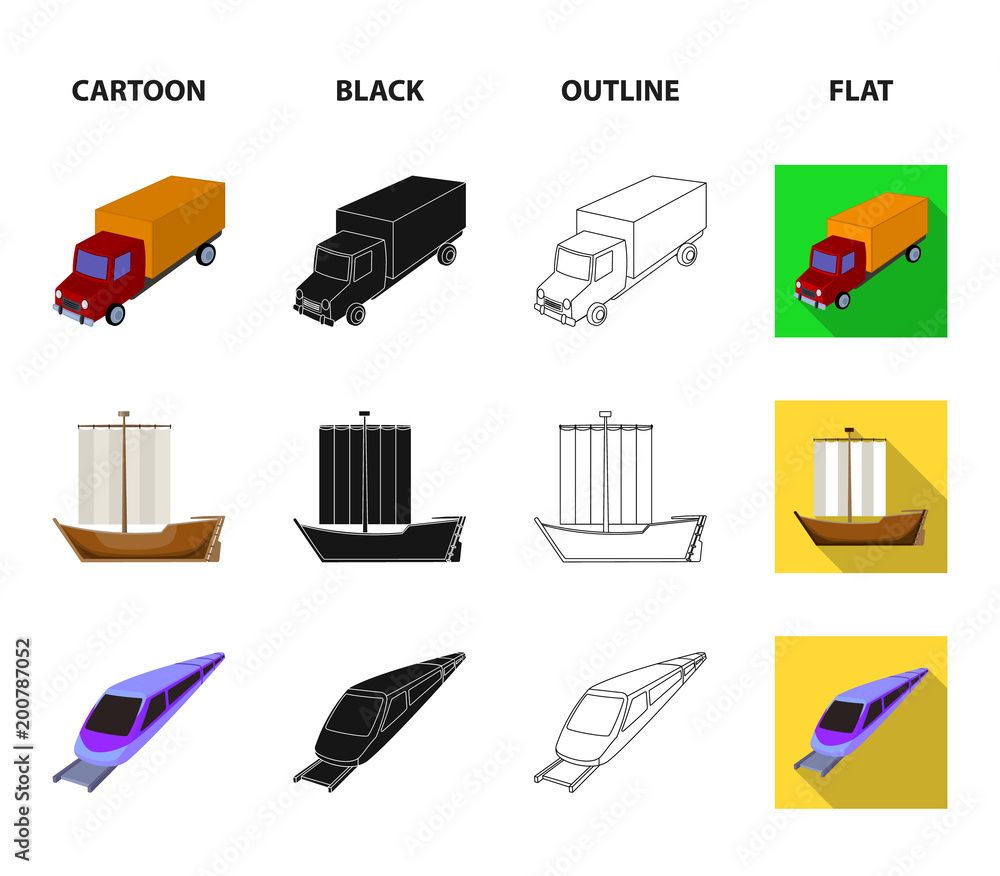 The truck, the boat, the subway, the funicular modes of transport ...