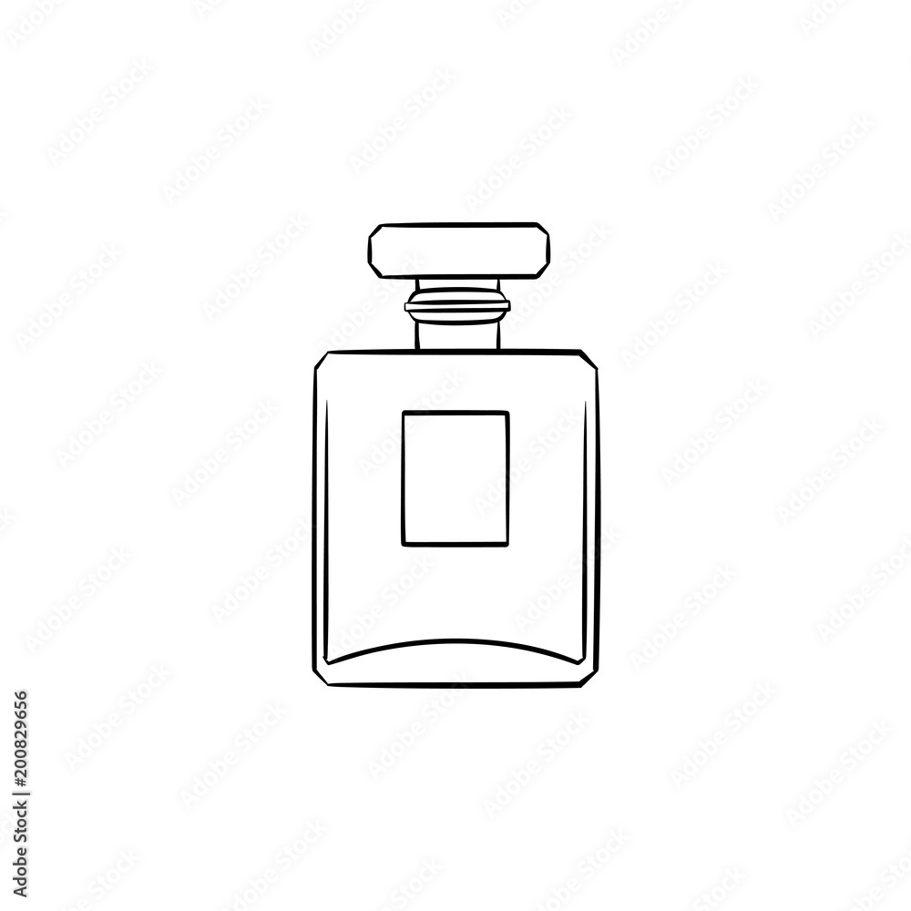 Perfume hand drawn outline doodle icon. Cologne vector sketch ...