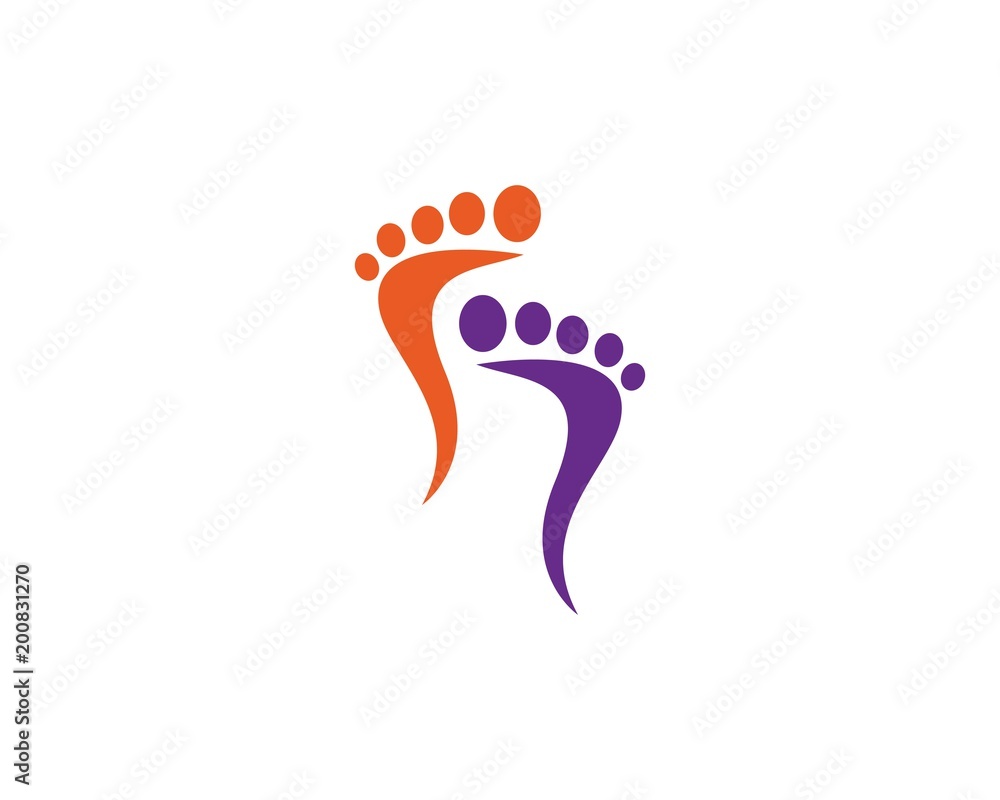 foot ilustration Logo vector Stock Vector | Adobe Stock