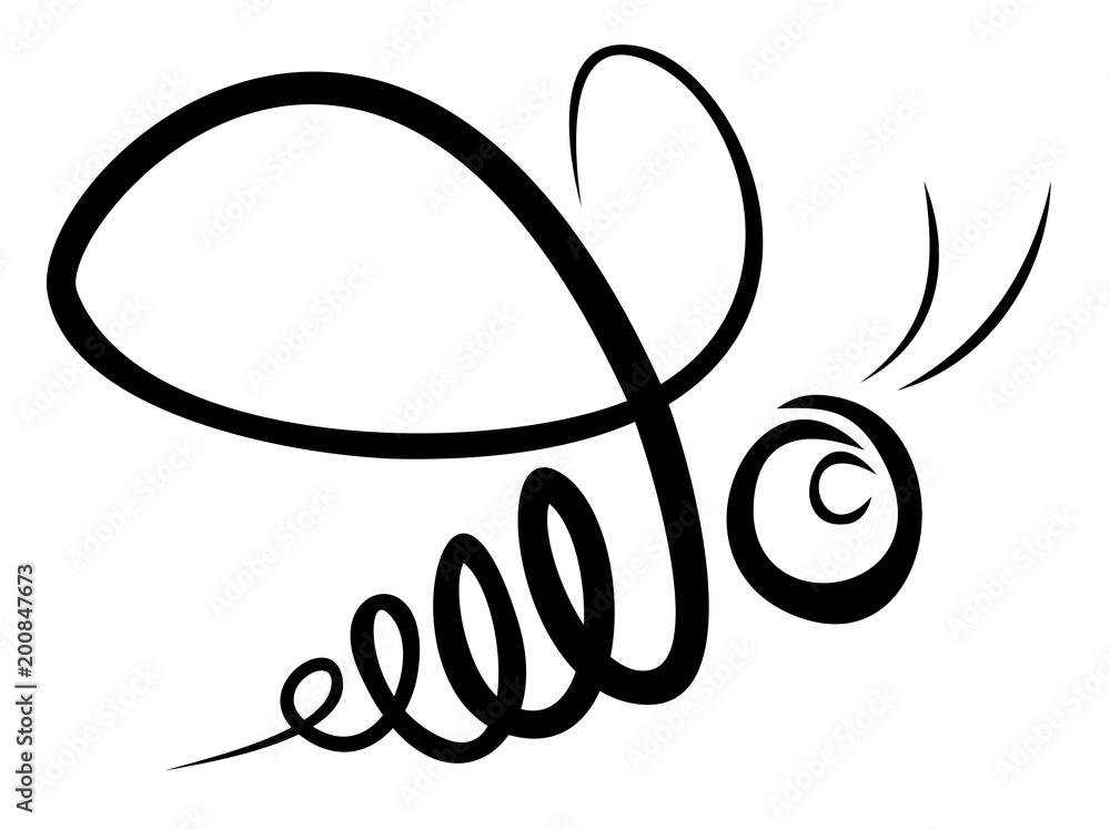 Logo of bee. Stock Vector | Adobe Stock