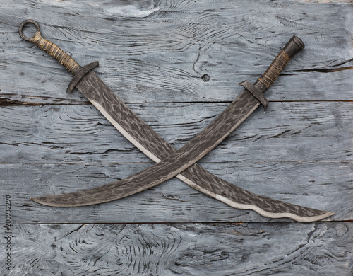 swords of the ancient Mongols Stock Photo | Adobe Stock