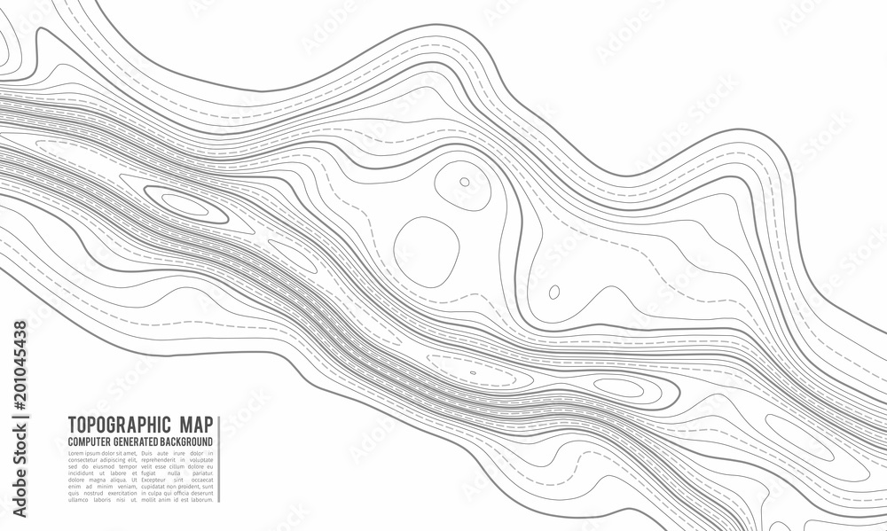 Topographic map contour background. Topo map with elevation. Contour ...