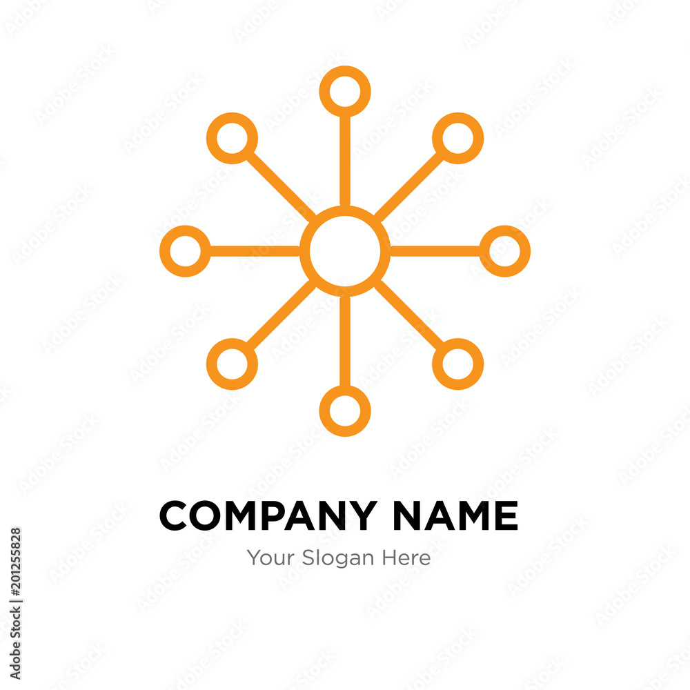 Balancing data company logo design template Stock Vector | Adobe Stock