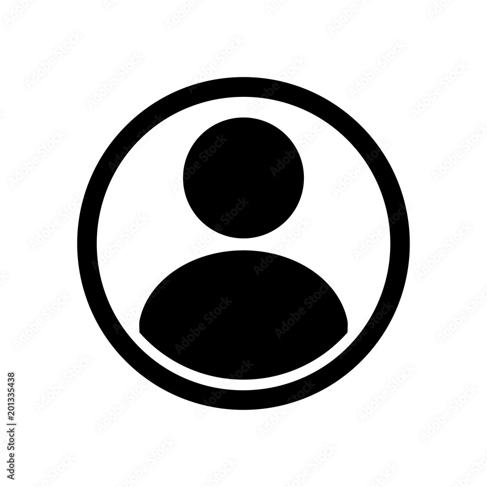 Vector de Stock User Icon in trendy flat style isolated on white ...