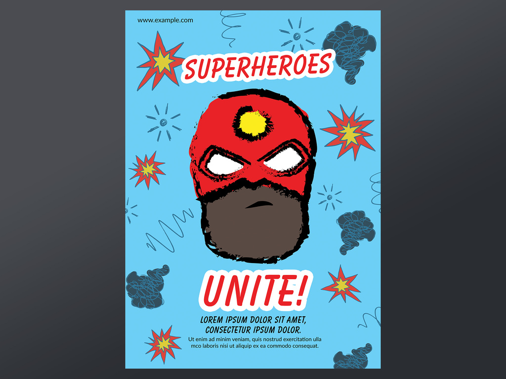 Superhero Poster Template