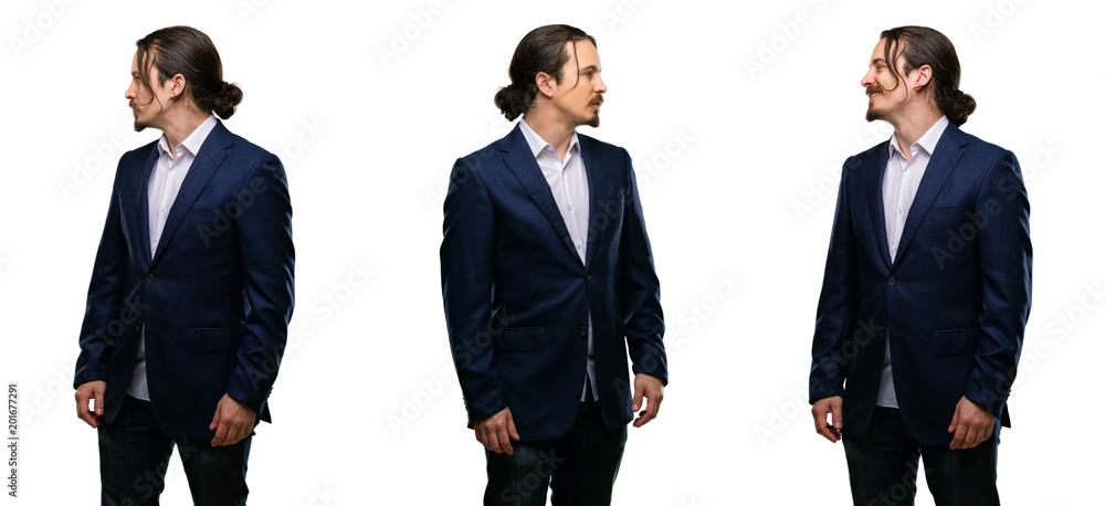 Handsome young man side view portrait Stock Photo | Adobe Stock