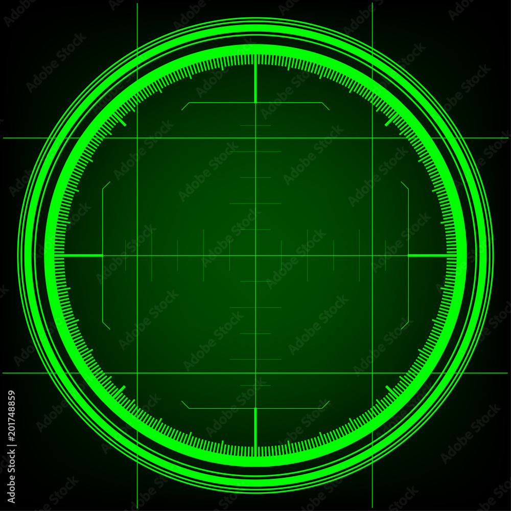 Radar vector illustrator. Stock Vector | Adobe Stock
