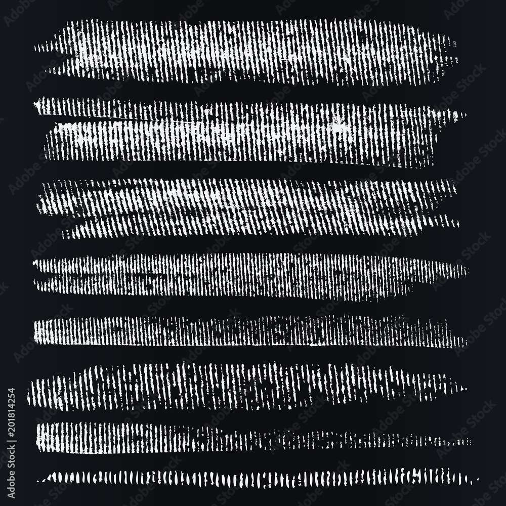 Dynamic vector brush on the blackboard. Brushstroke, paintbrush. Chalk ...