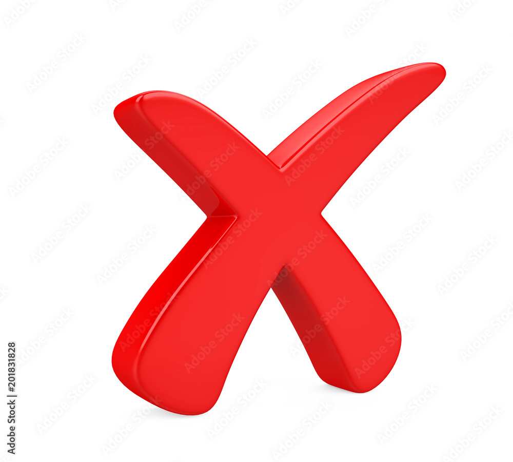 Wrong Cross Symbol Isolated Stock Illustration | Adobe Stock