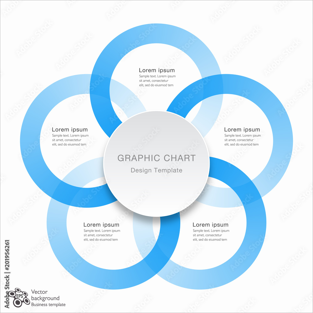 Infographics Vector Background 5-Step Process Stock Vector | Adobe Stock