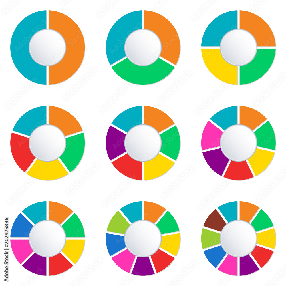 pie chart template 10 sections