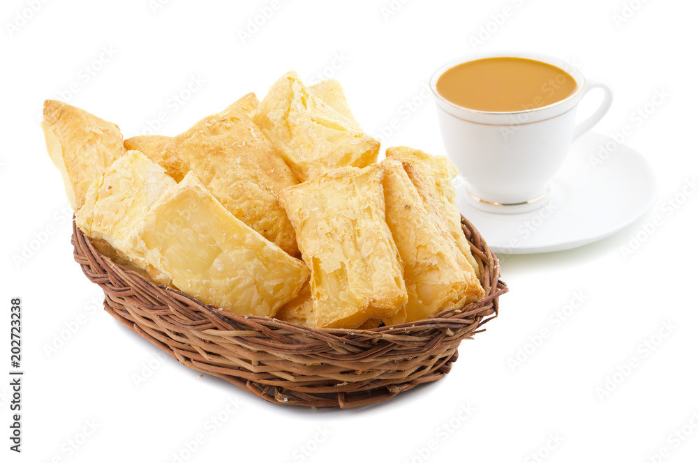 Indian Tea Time Breakfast Khari Also Know as Kharee, Khari Biscuit or ...