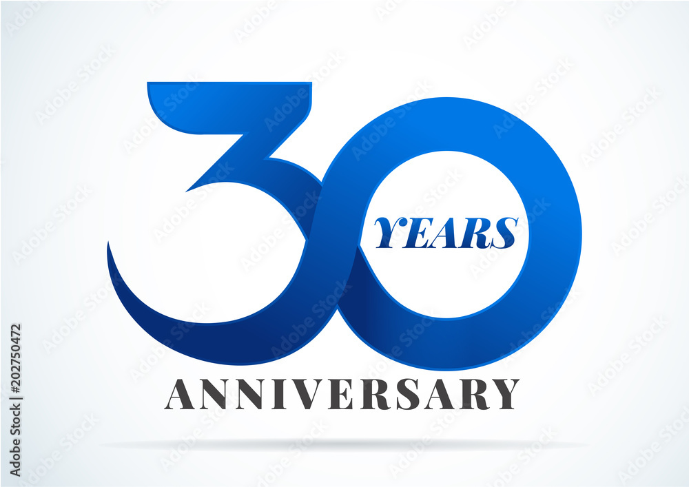 30 Years Anniversary,anniversary emblems 30 in anniversary concept ...