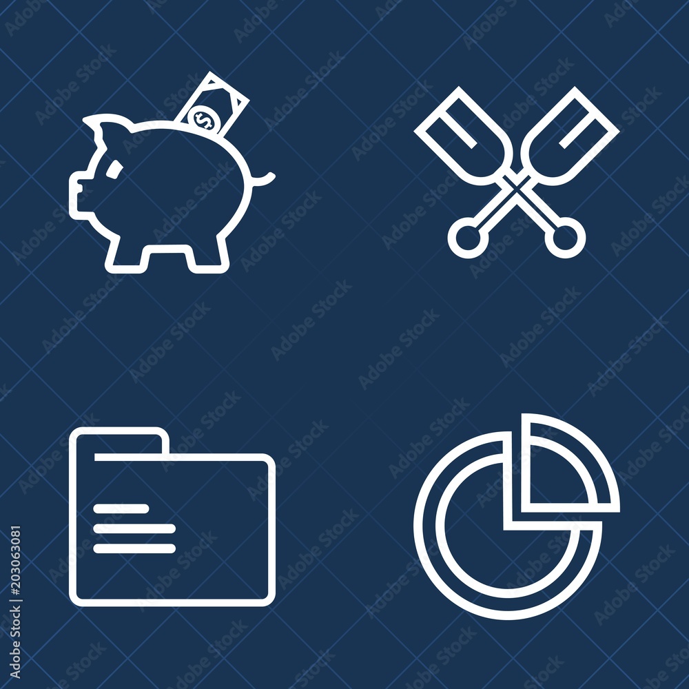 Premium set of outline vector icons. Such as oar, blank, object, water ...