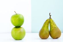 Two Green Pears Free Stock Photo - Public Domain Pictures