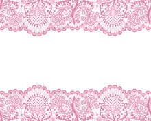 Pink Lace Ribbon Border Free Stock Photo - Public Domain Pictures