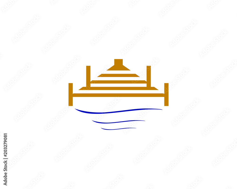 dock logo Stock Vector | Adobe Stock