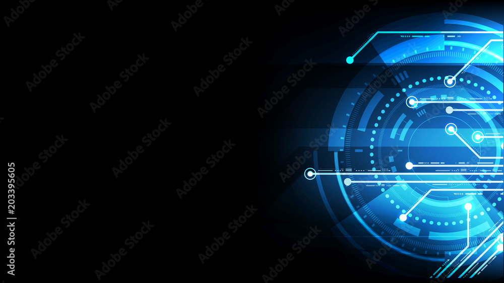 Vector Abstract Background Technology Illustration Communication Data Security Stock Vector