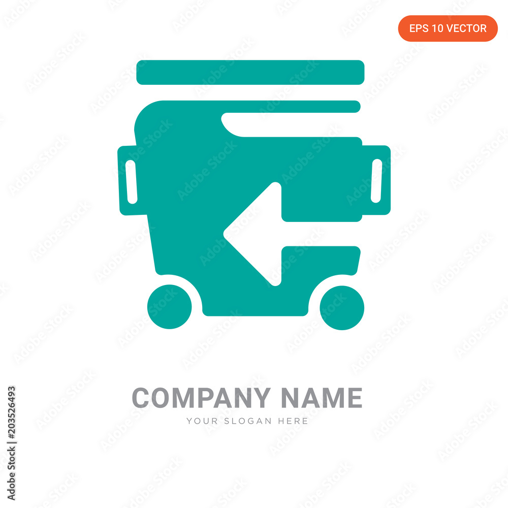 Recycle bin company logo design Stock Vector | Adobe Stock