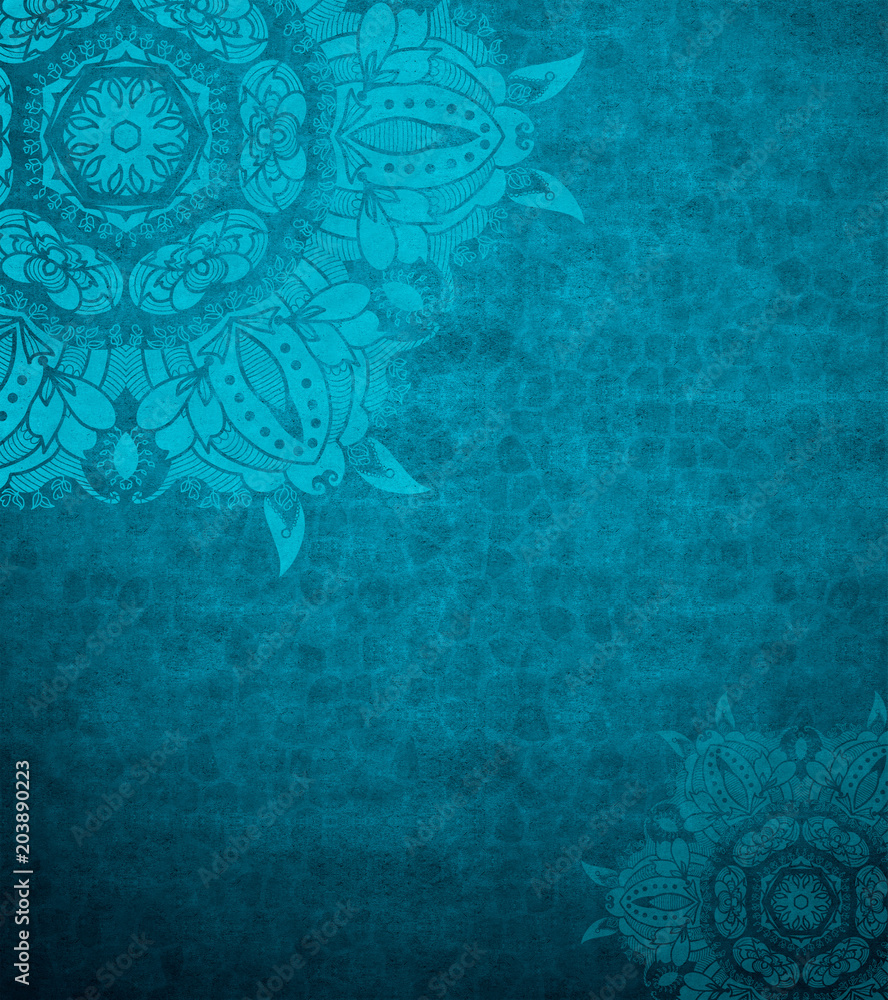 blue mandala background