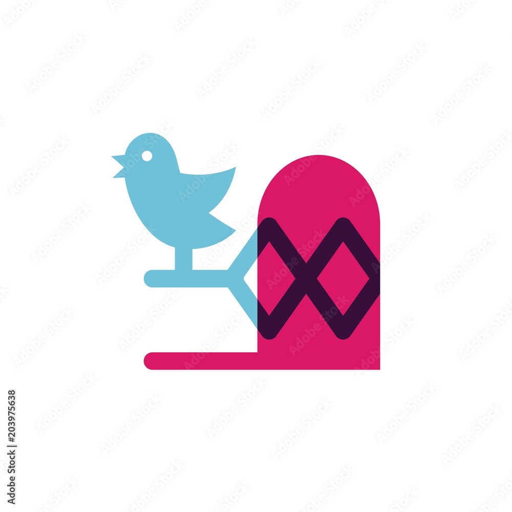 cuckoo bird logo vector Stock Vector | Adobe Stock