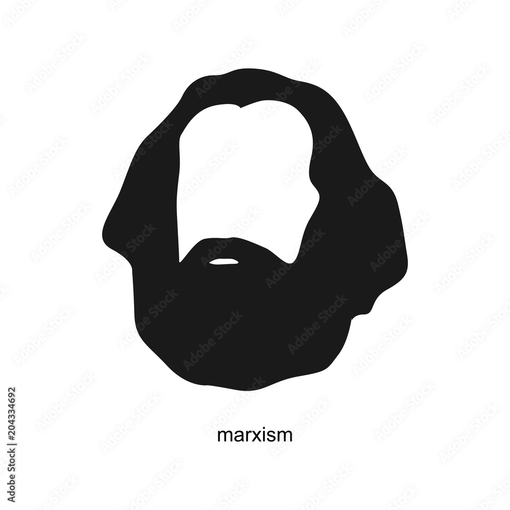 karl marx figure icon. symbol. vector eps 08. Stock Vector | Adobe Stock
