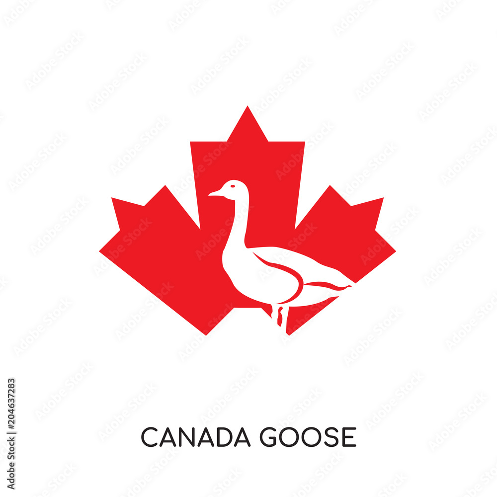 canada goose logo isolated on white background , colorful vector icon ...