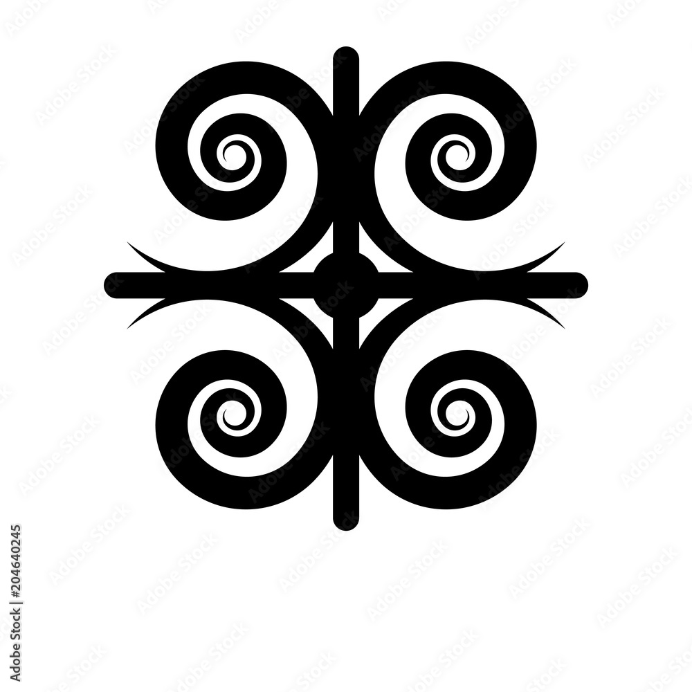 symbol of humility isolated on white background , black vector sign and ...