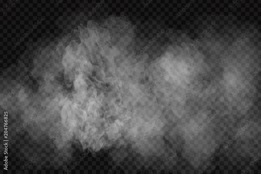 Vector realistic isolated smoke effect for decoration and covering on ...