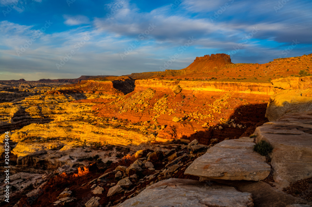 Stock-Foto „At the Maze Overlook (in the remote Maze District of the ...