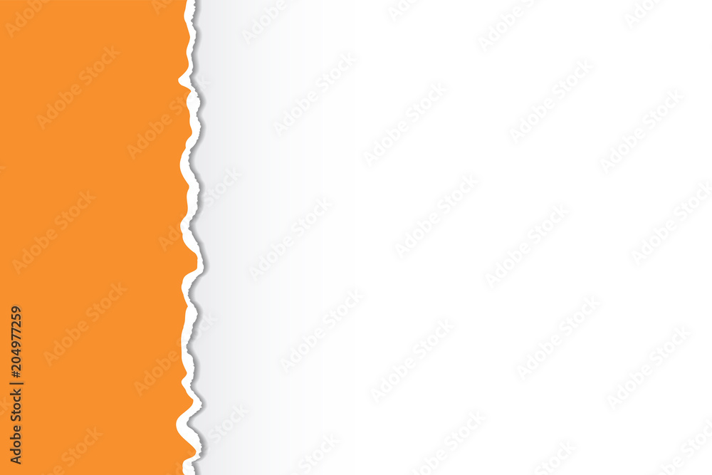 Creative vector illustration of multicolor torn paper edges. Art design ...