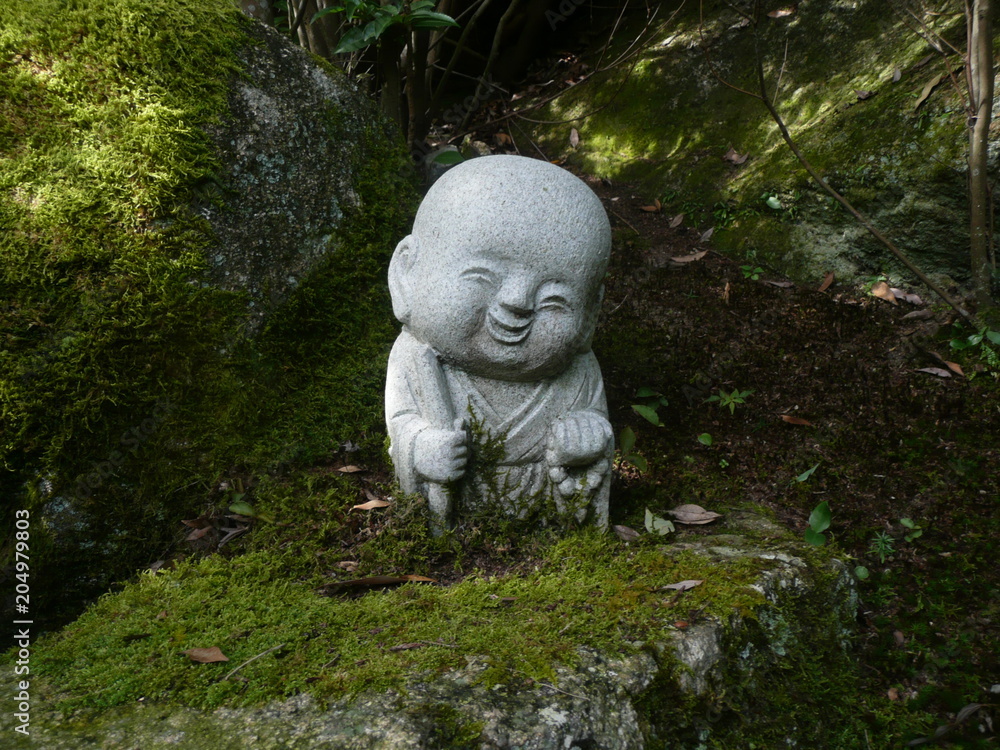 buddha japan wobblehead garden statue Stock Photo | Adobe Stock