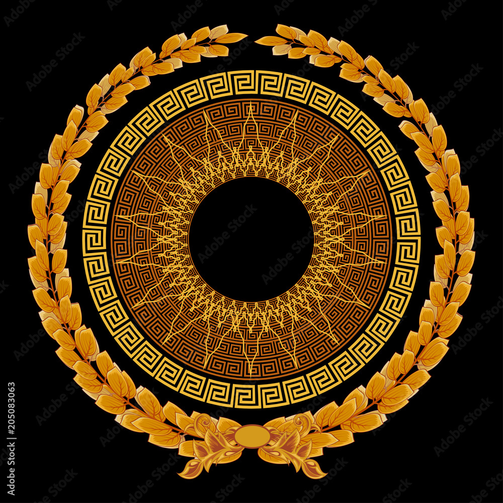 Laurel wreath The Roman Empire. Vector image of a laurel wreath with ...